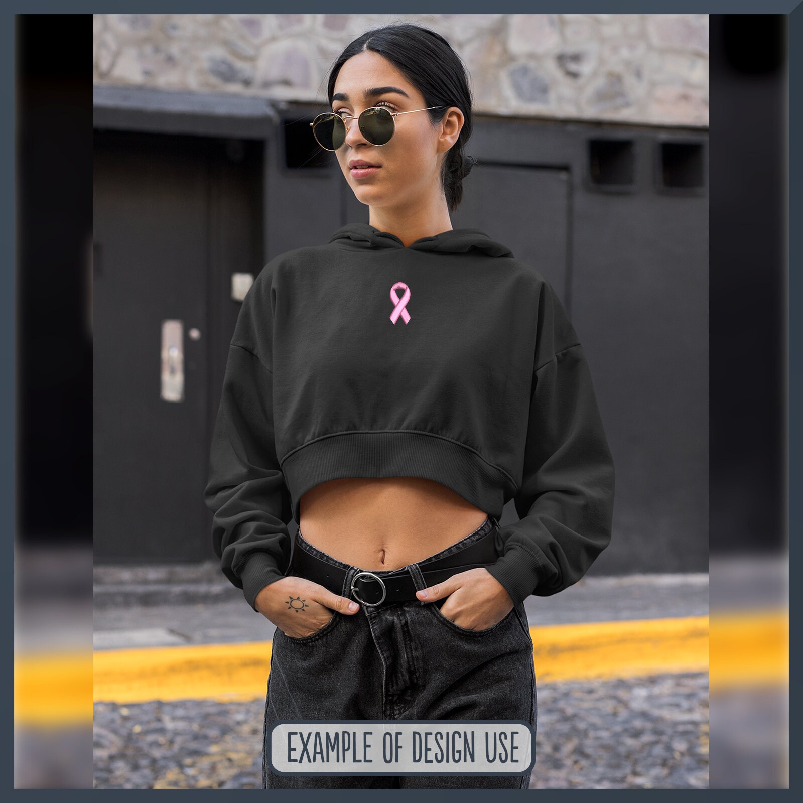 Cancer Ribbon Embroidery File 4x4 Hoop Gift Hobby - Etsy