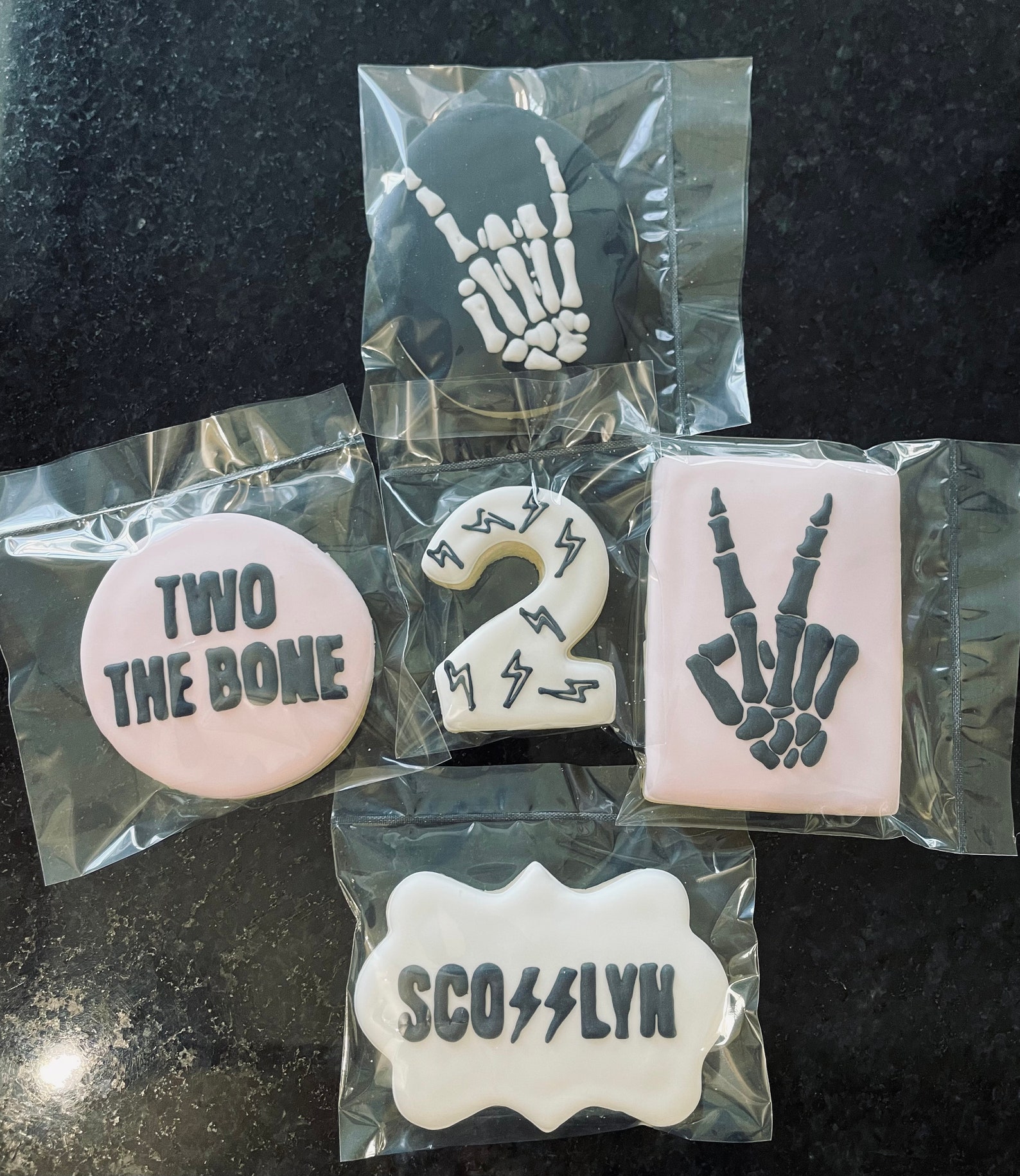 Two the Bone Decorated Sugar Cookies/ Second Birthday/ Boy Birthday ...