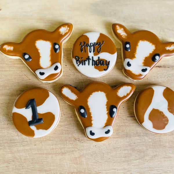 Cow Cookies - Etsy