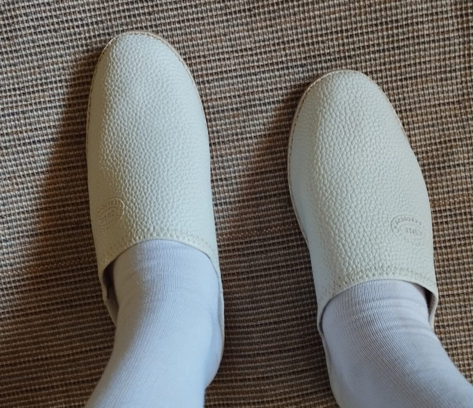 White Men Slippers Moroccan Handmade Slippers for Men, Gift for Him - Etsy