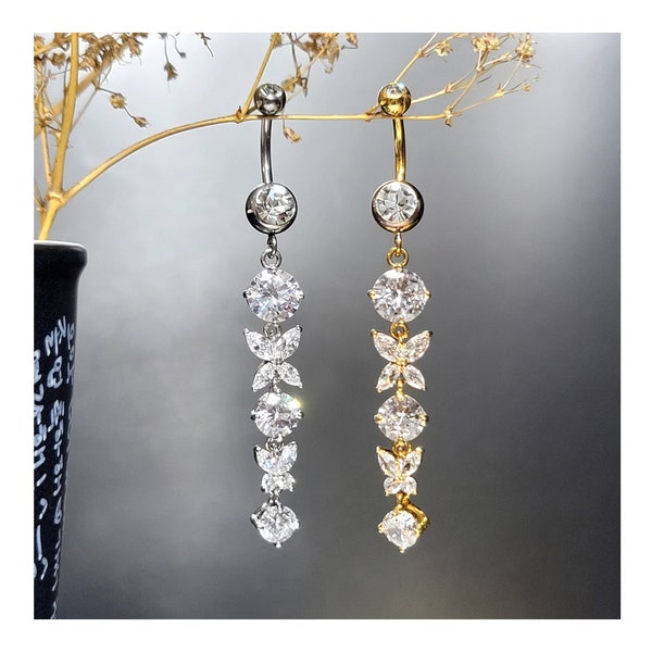 Big Belly Button Ring - Etsy