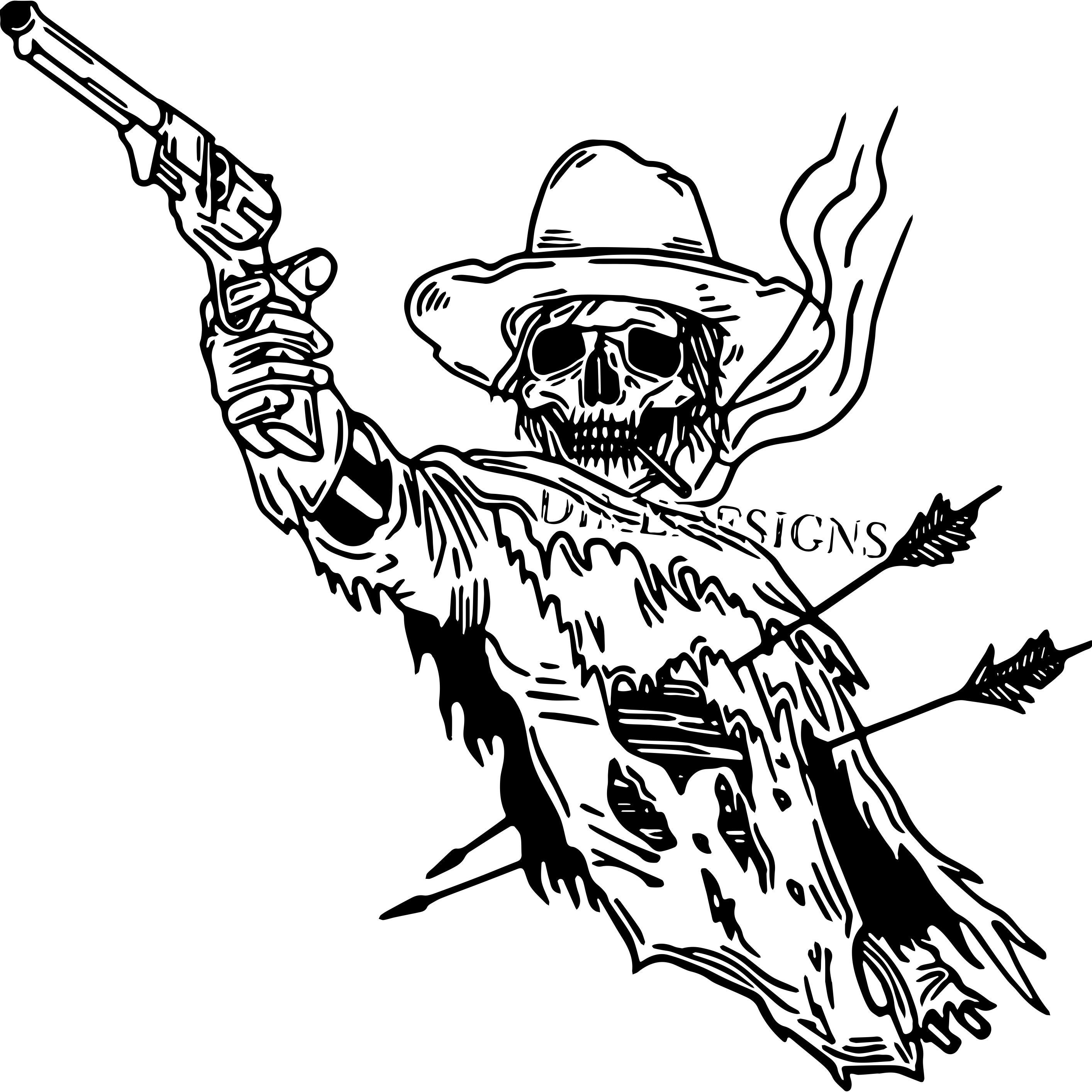 Undead Cowboy Digital Download Svg, Png, Jpg, Pdf - Etsy