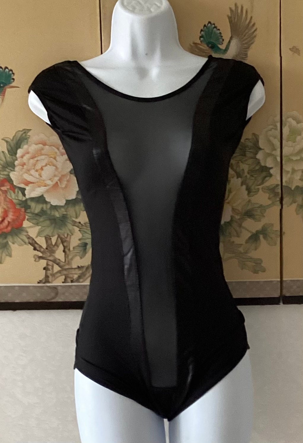 Black Sheer Bodysuit - Etsy