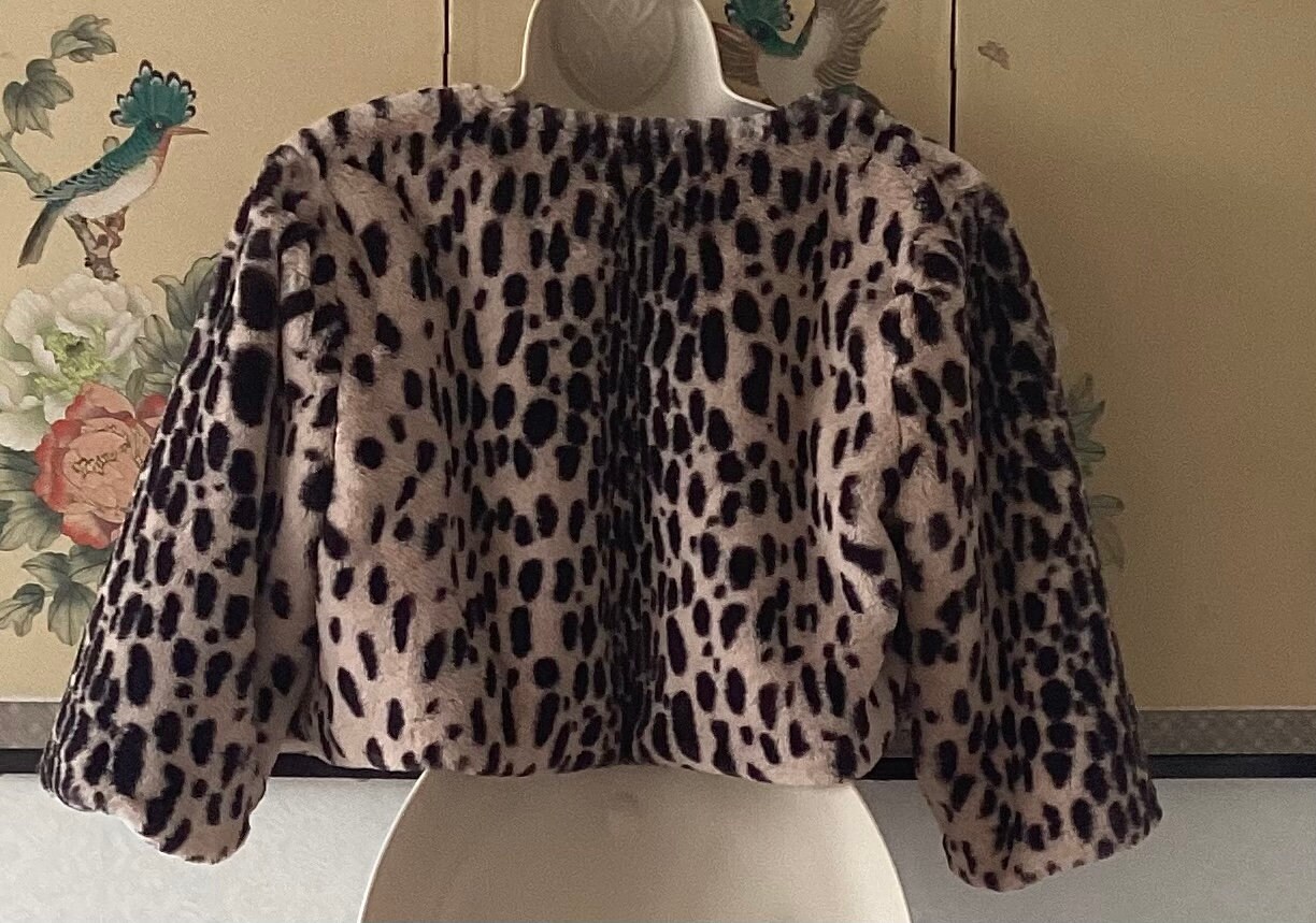 Betsy Johnson Animal Print Bolero - Etsy