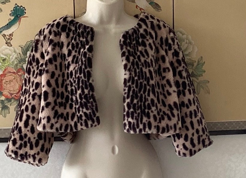 Betsy Johnson Animal Print Bolero - Etsy