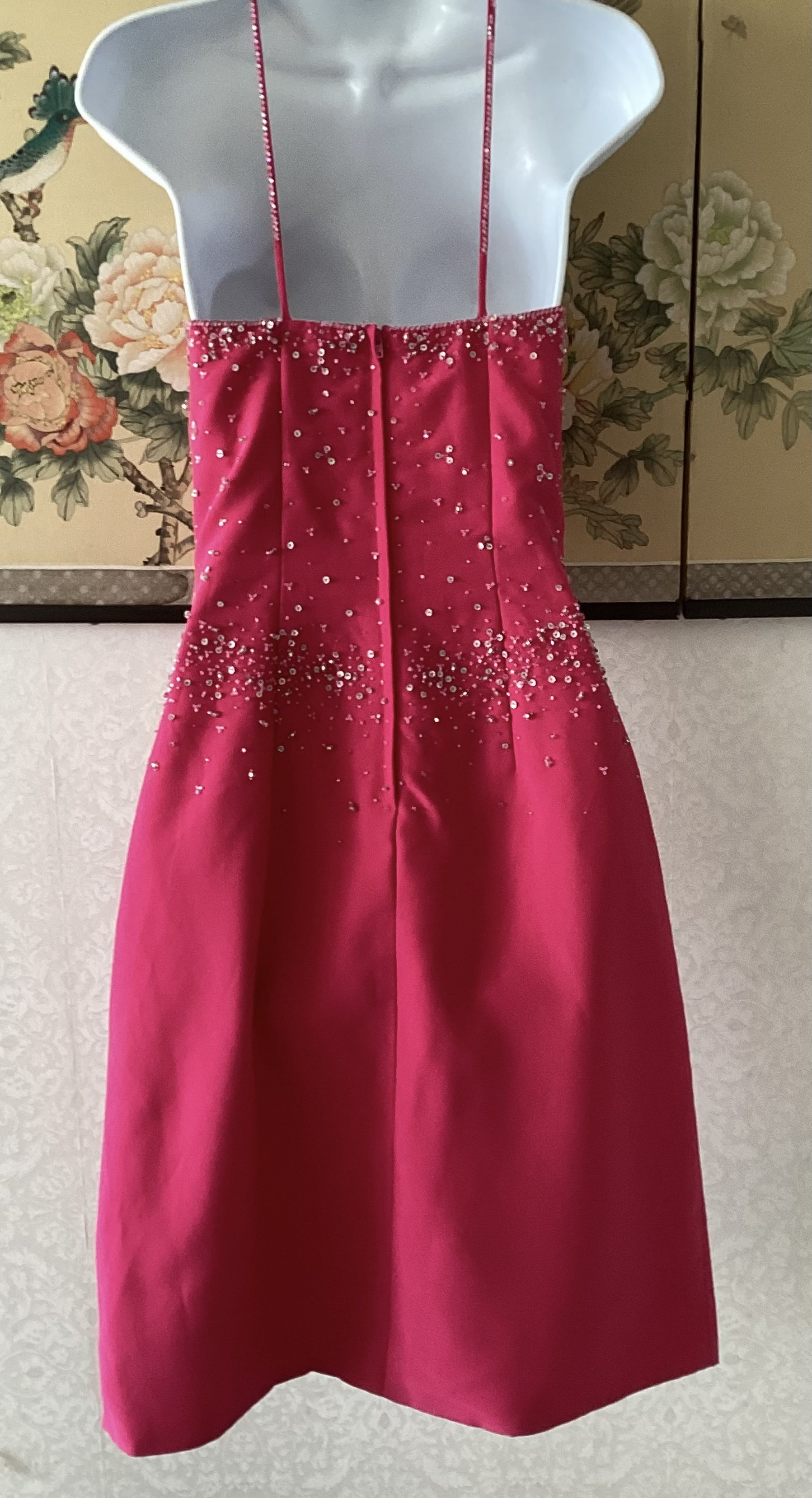 Pink Silver Sequin Cluster Evening Dress - Etsy