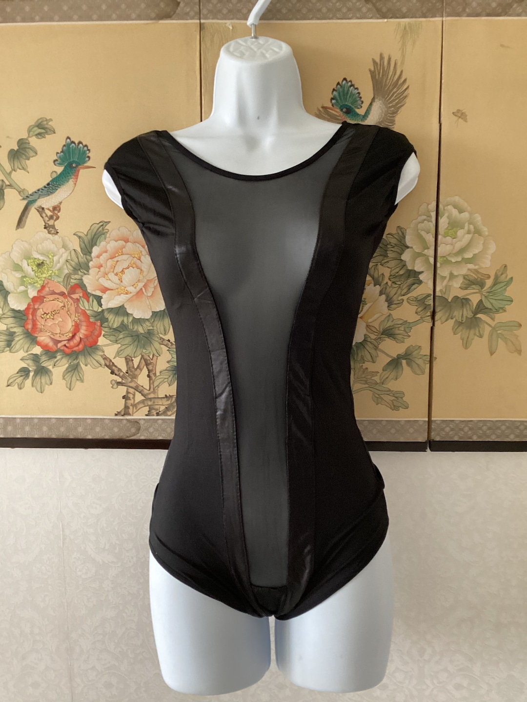 Black Sheer Bodysuit - Etsy