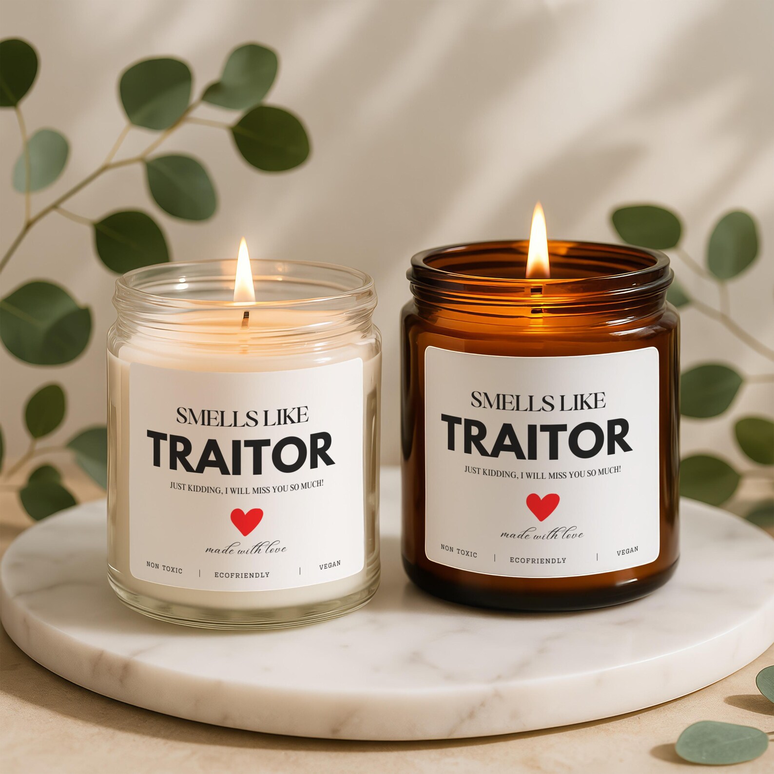 Funny Coworker Leaving Candle, Smells Like Traitor Candle, Goodbye Gift ...