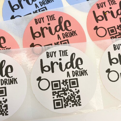 Printable Bachelorette Sticker Buy the Bride A Drink Venmo - Etsy