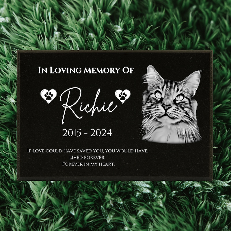 Cat Memorial Stone - Etsy