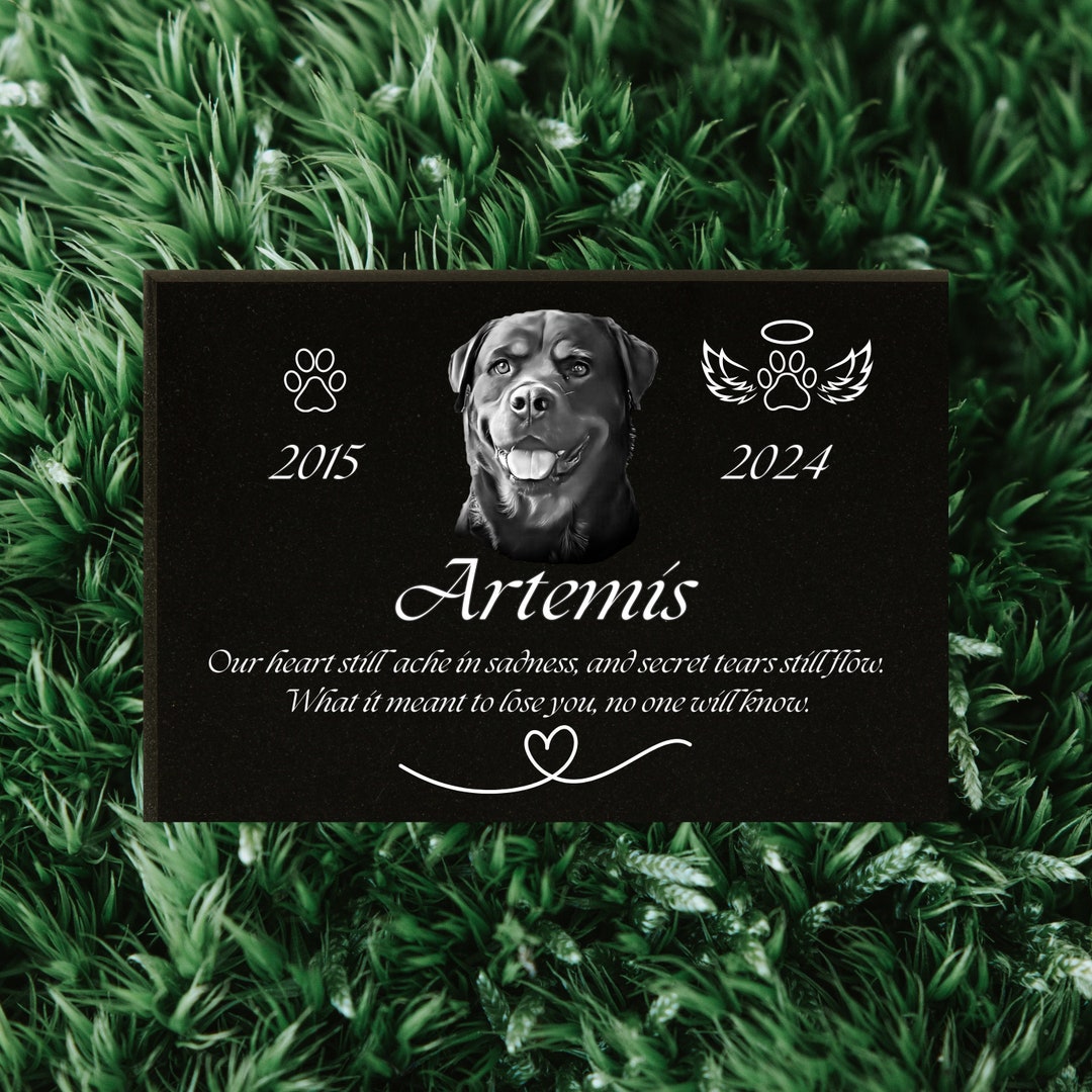 Pet Memorial Stone, Pet Headstone, Pet Garden Memorial, Pet Memorial ...