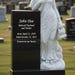 Custom Mourning Woman Headstone - Lady Statue Memorial Grave Marker ...