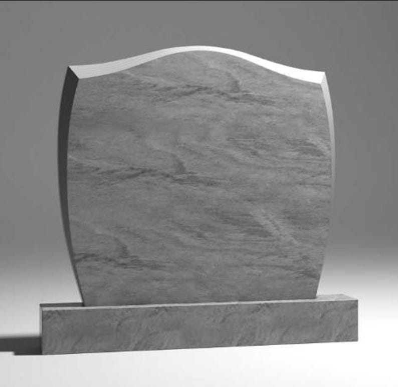 Custom Marble Headstone – Engraved Cemetery Memorial Stone - Etsy