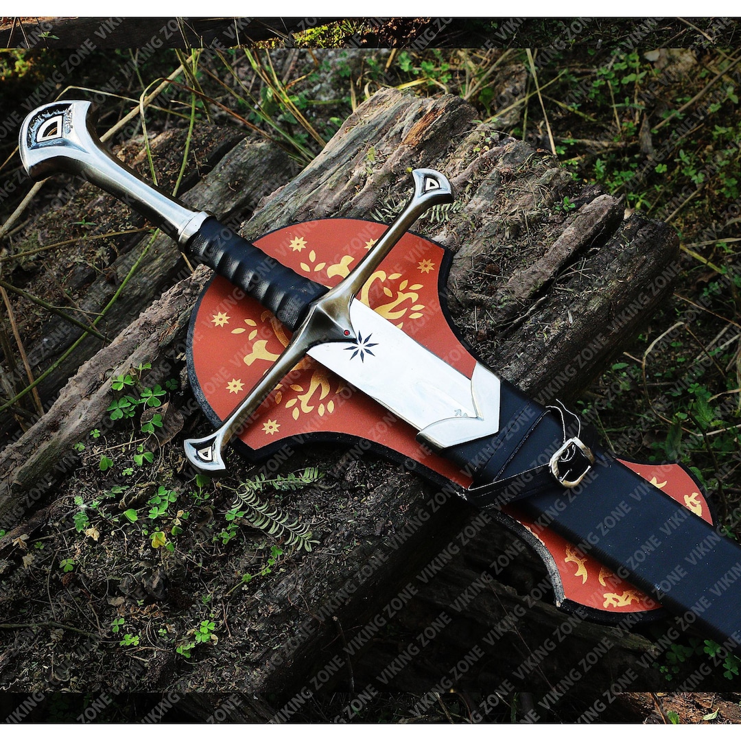 Handmade ANDURIL Sword of Strider, Custom Engraved Sword, LOTR Sword ...