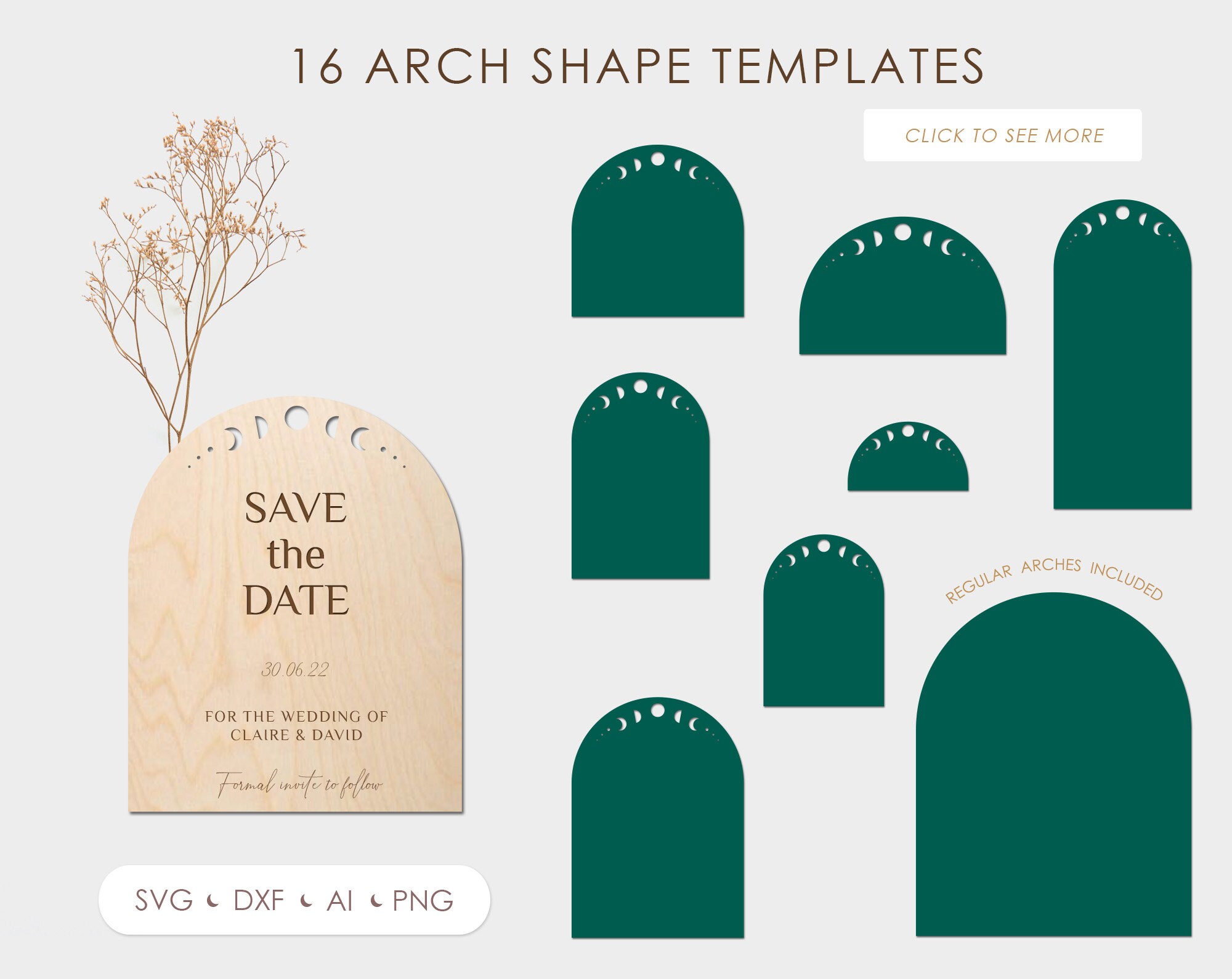 Arch Svg Bundle Wedding Arch Sign Celestial Arch Invitation - Etsy