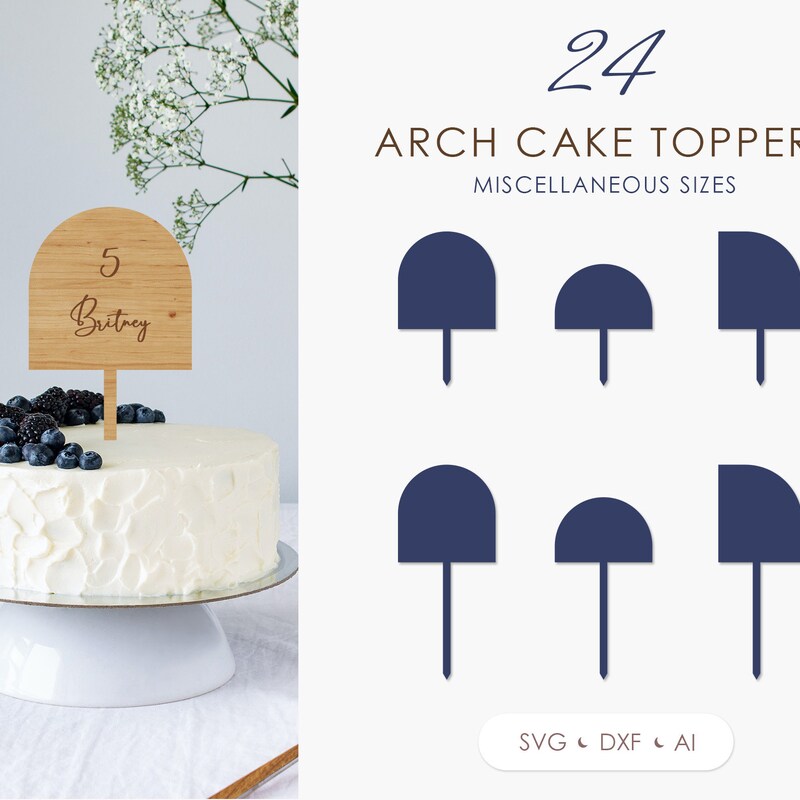 Cake Topper Svg - Etsy
