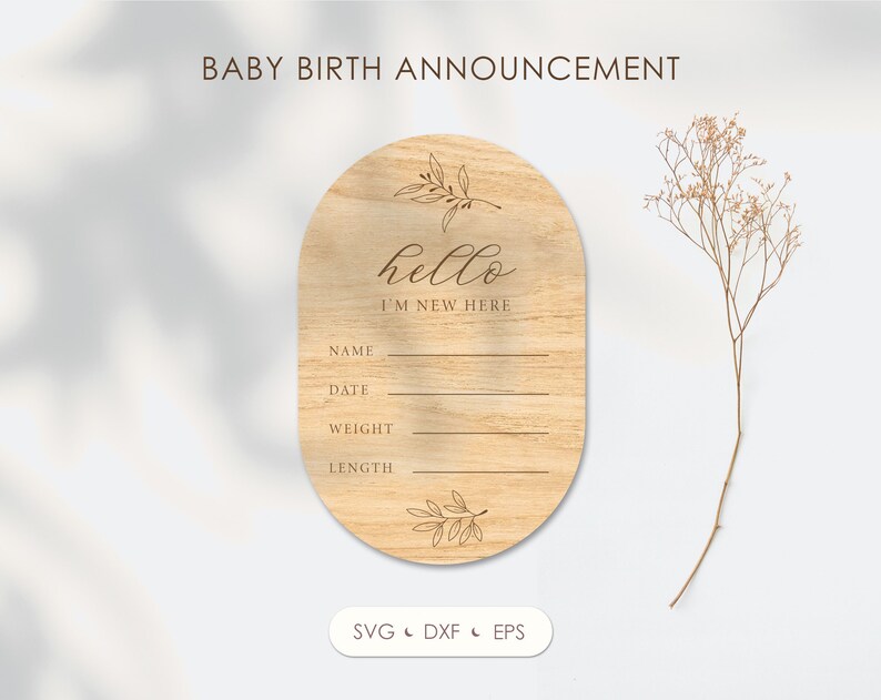 Birth Announcement Svg Hello World Svg Baby Birth Stats Svg - Etsy UK