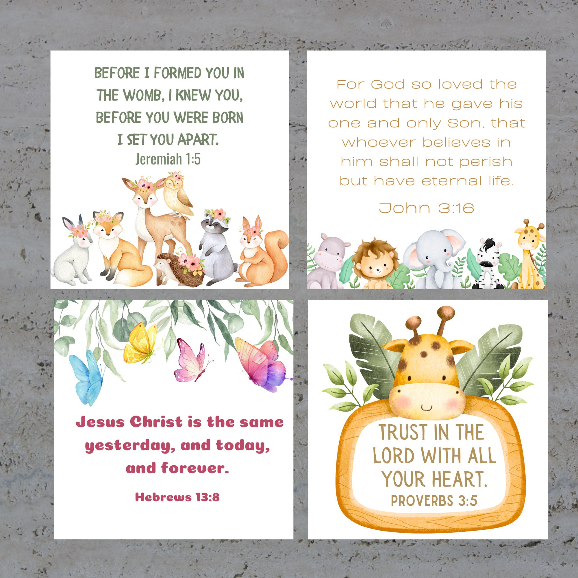 Kids Scripture Cards,kids Crafts, Bible Cards for Sunday School, Kids ...