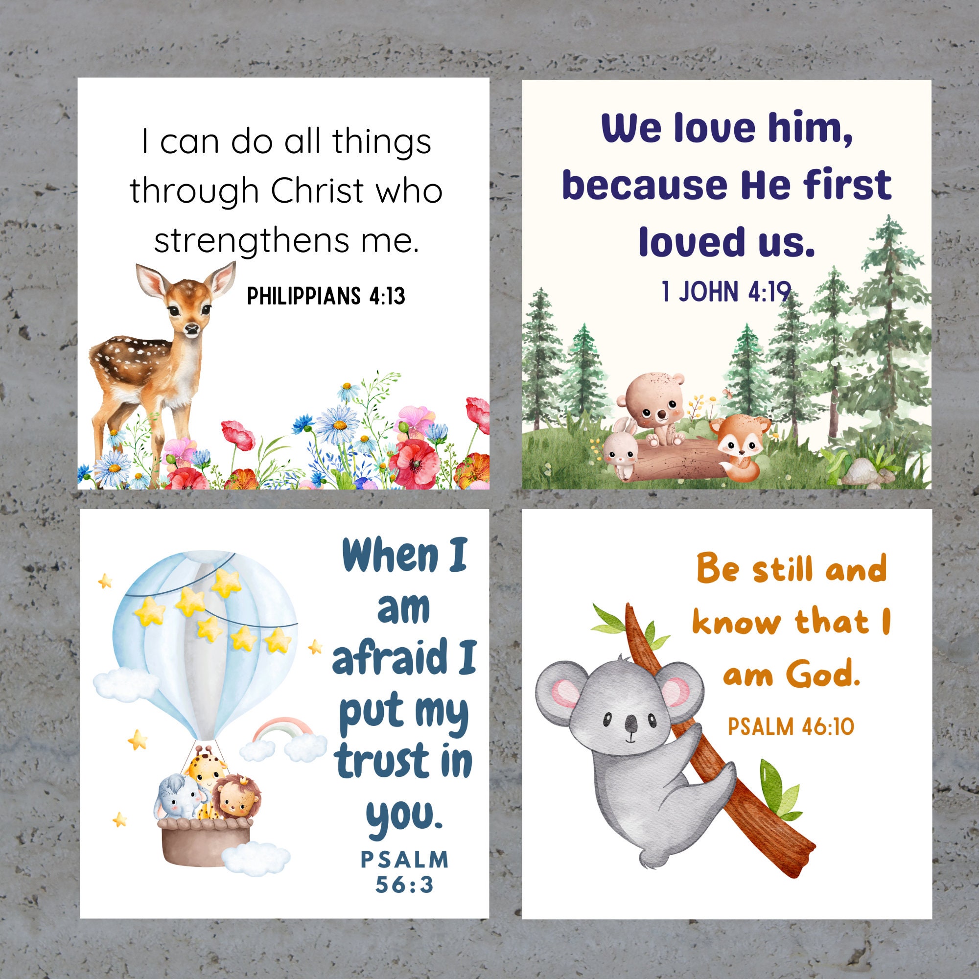 Kids Scripture Cards,kids Crafts, Bible Cards for Sunday School, Kids ...