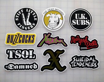 Punk Sticker Pack 10 Stickers Set 1 | Etsy