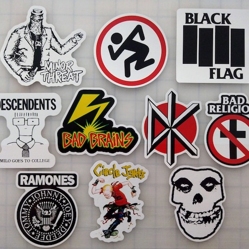 Punk Sticker Pack 10 Stickers Set 1 | Etsy