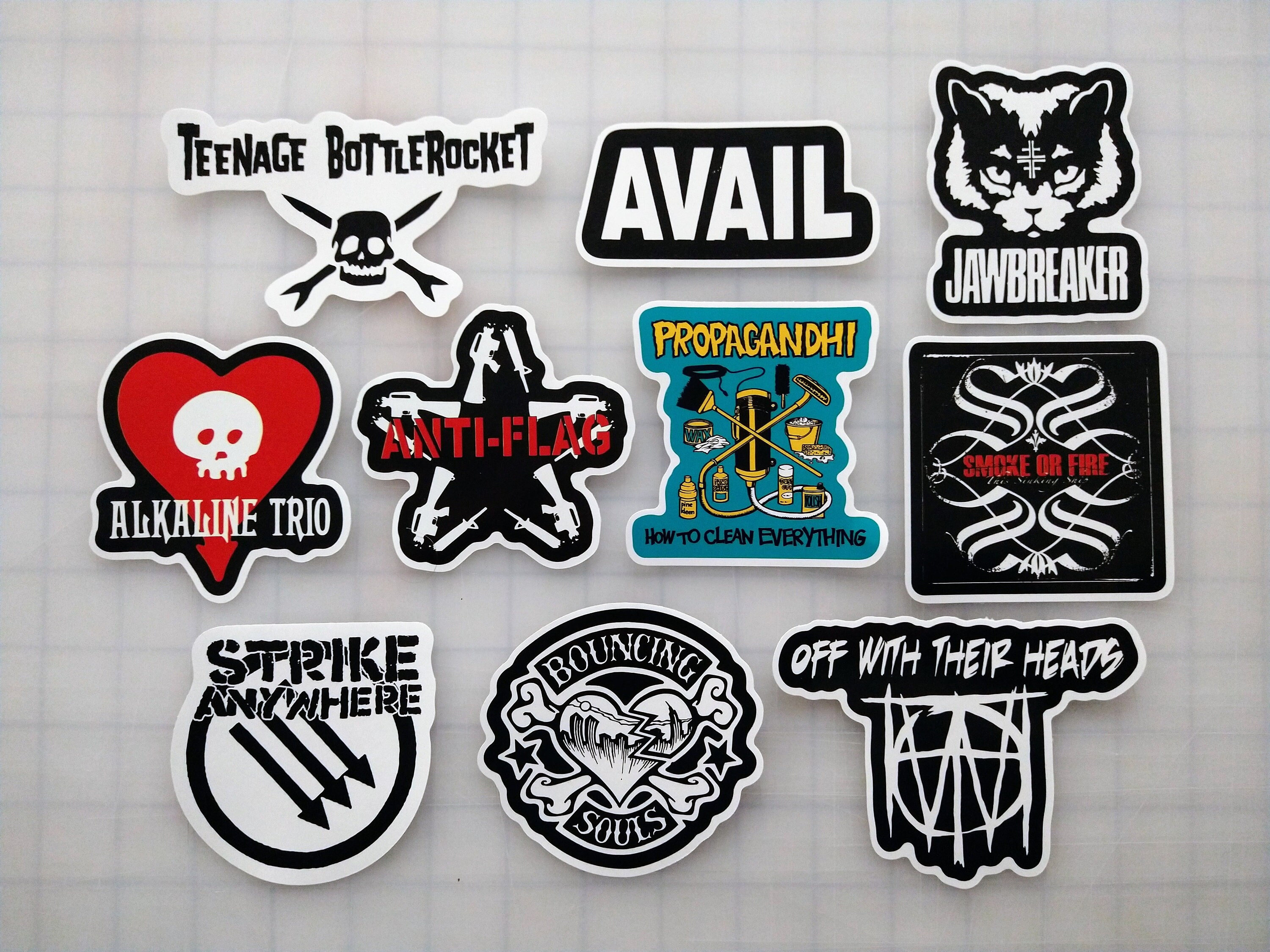 Decals & Skins Electronics & Accessories 10 Stickers Punk Sticker Pack ...