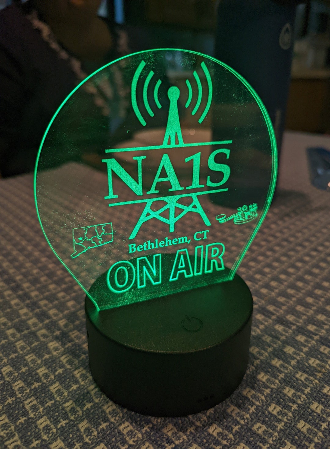 HAM Radio Callsign LED Edge Lit Sign (custom!) - Etsy