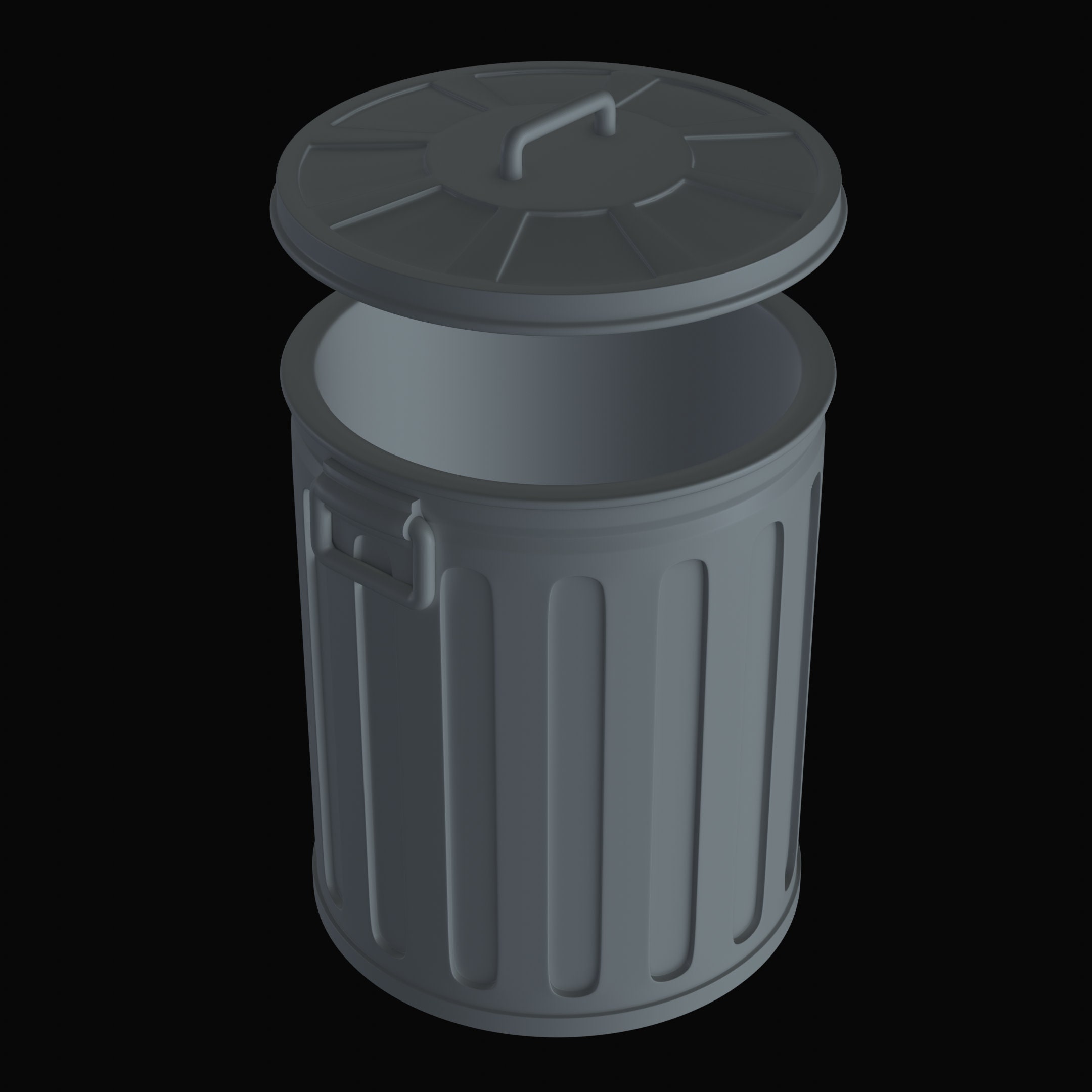 Trash Bin/can | 3D Print | Print File | STL | 3D Model | Digital | Desk ...