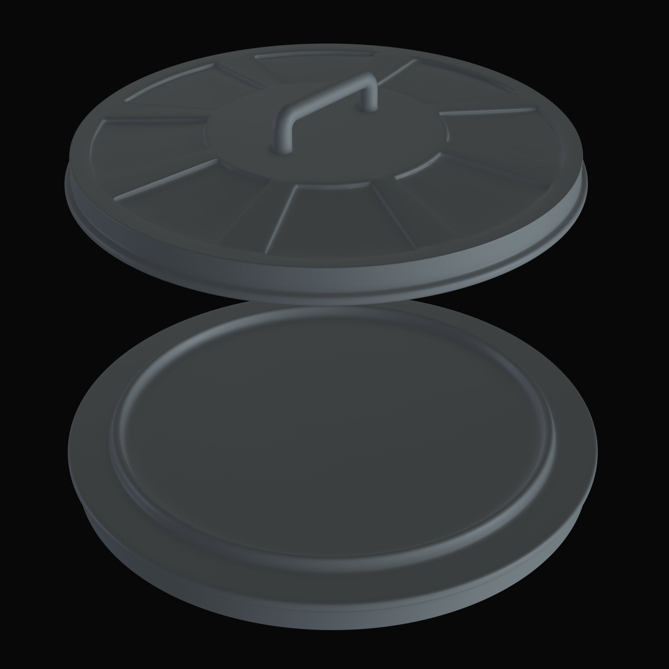 Trash Bin/can | 3D Print | Print File | STL | 3D Model | Digital | Desk ...