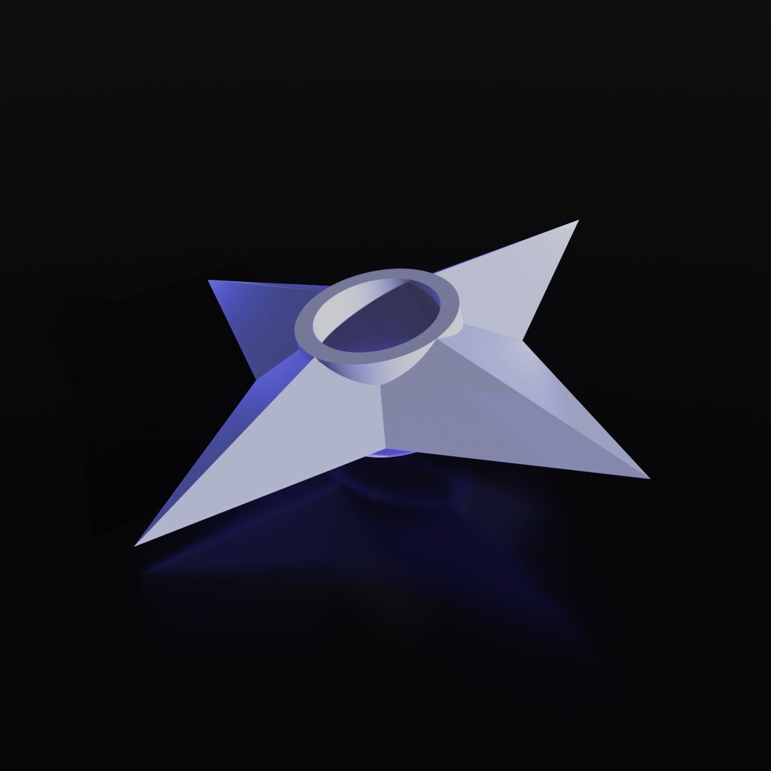 Shuriken/throwing Star 3D Print Print File STL 3D Model Digital Desk ...
