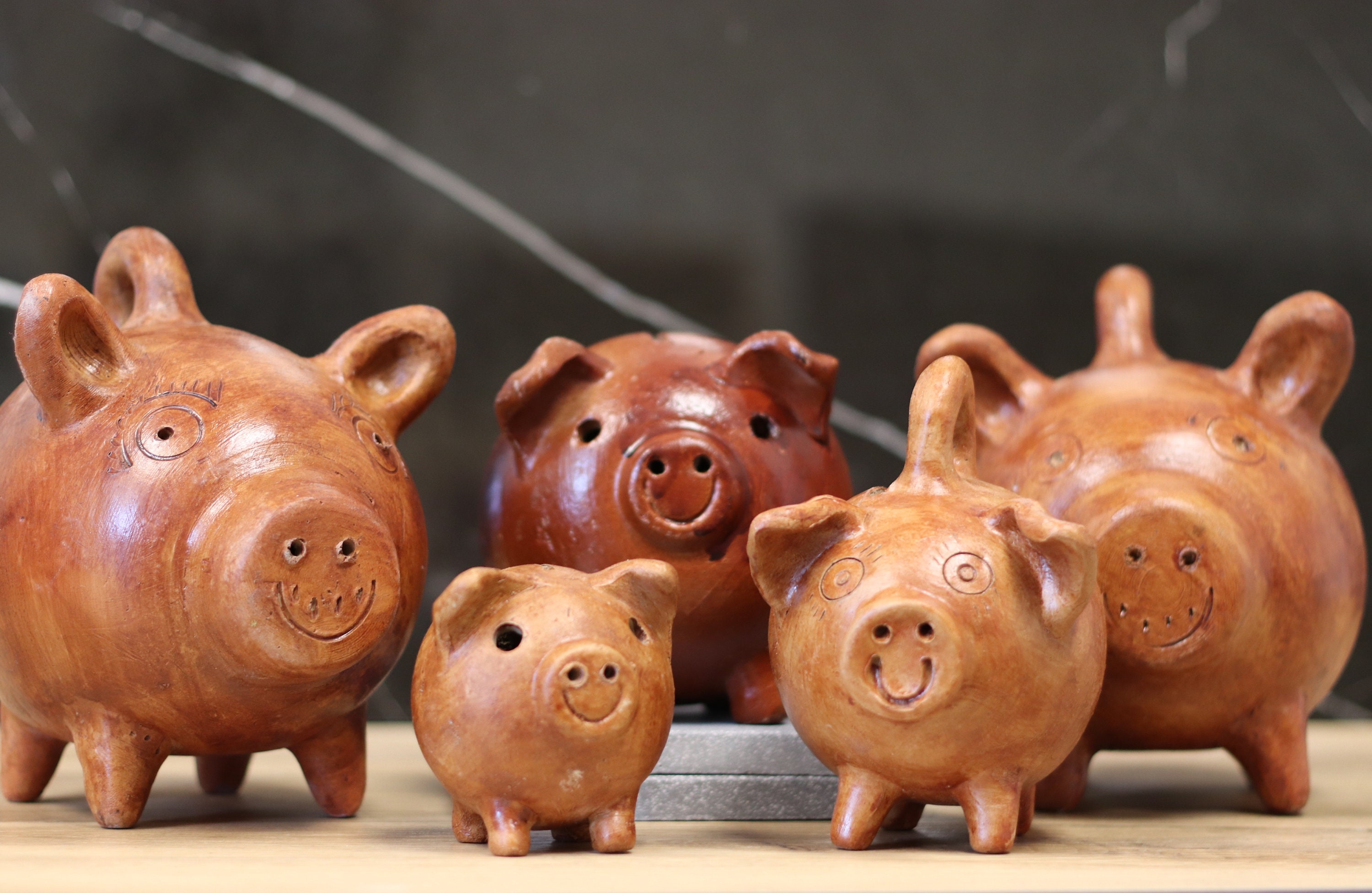 Authentic Mexican Ceramic Smash Piggy Bank, Coin Holder, Mexican ...