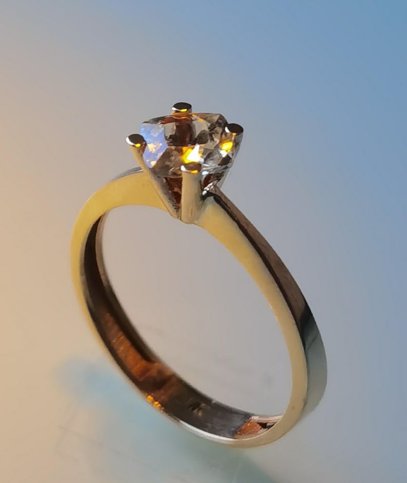 14K Gold Color Change Sultanite Ring: Square Turkish Diaspore Gemstone ...