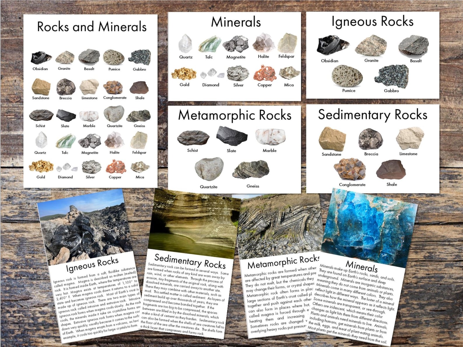 Rocks and Minerals Printables - Rocks and Minerals Identification Cards ...