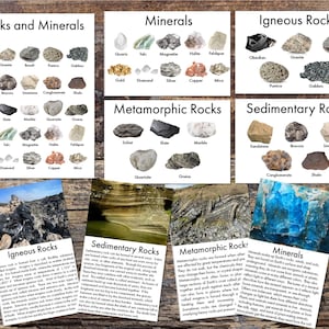 Rocks and Minerals Printables - Rocks and Minerals Identification Cards ...