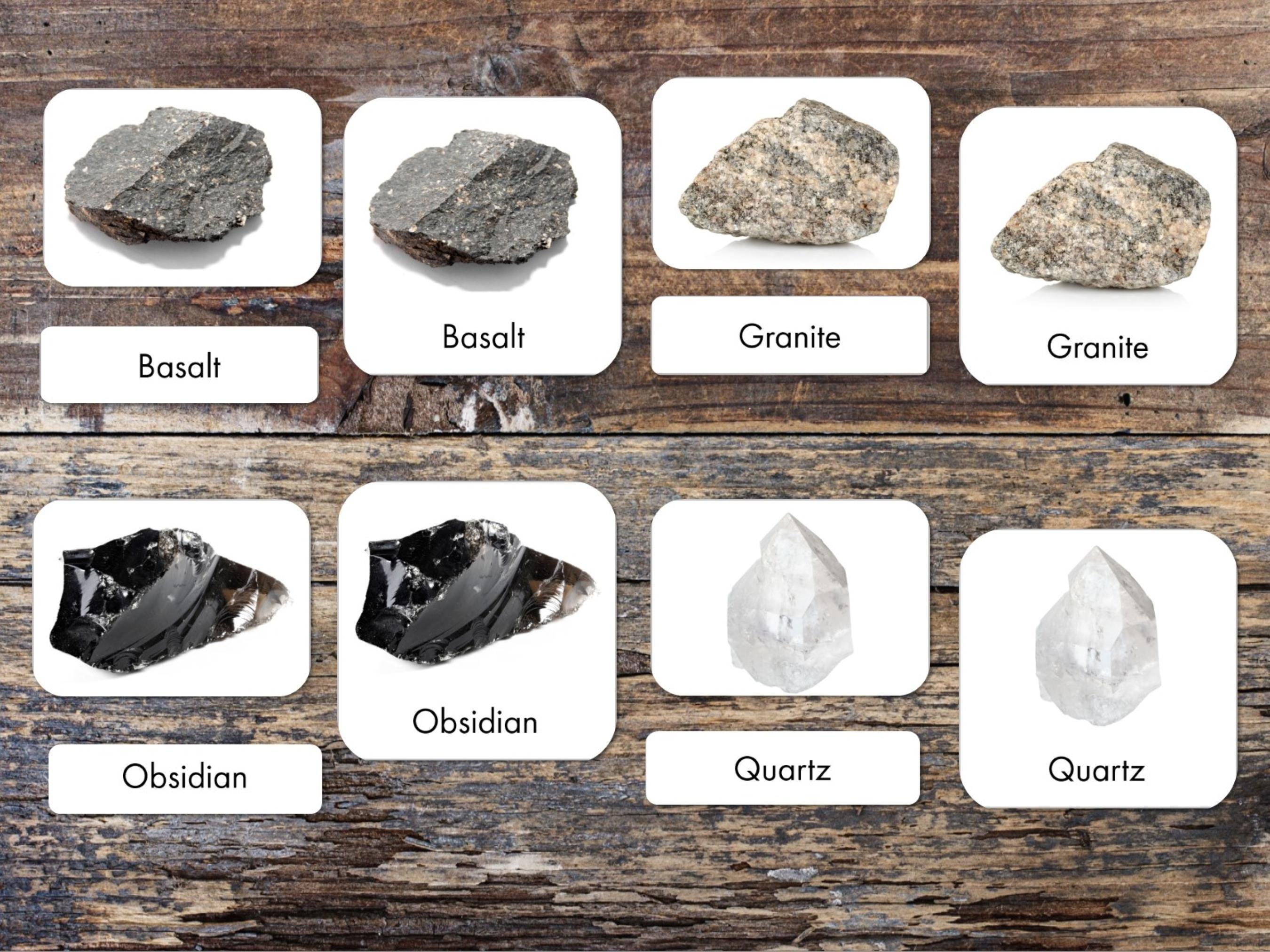 Rocks and Minerals Printables - Rocks and Minerals Identification Cards ...
