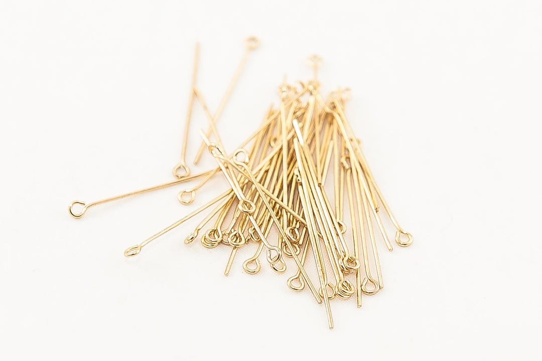 Gold Eye Pin, 1.25 Inch, 21 Gauge, 46 Count - Etsy