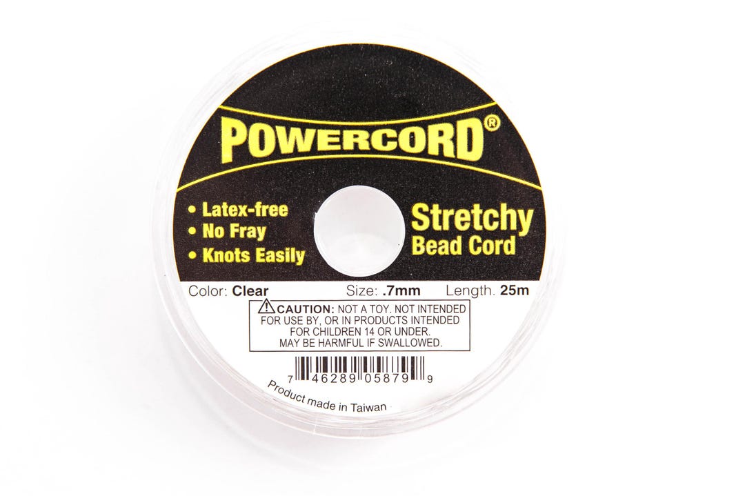 0.7mm Clear Elastic String, 25 Meters/82 Feet, Non-fraying, Stretchy ...