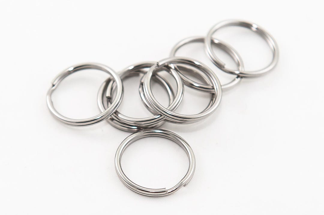 25mm Split Rings, Stainless Steel, Round With 21mm Inner Diameter, 8 ...