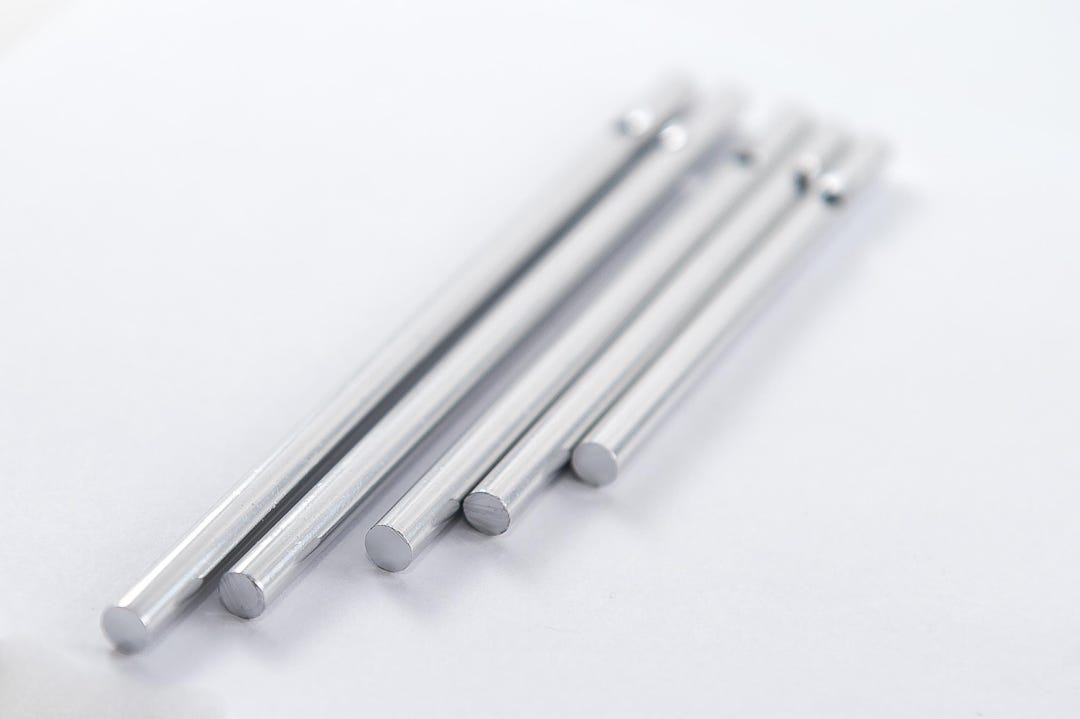 Wind Chime Rods, Silver Anodized Aluminum, 3, 3-1/2, 4, 4-1/2, & 5 Inch ...