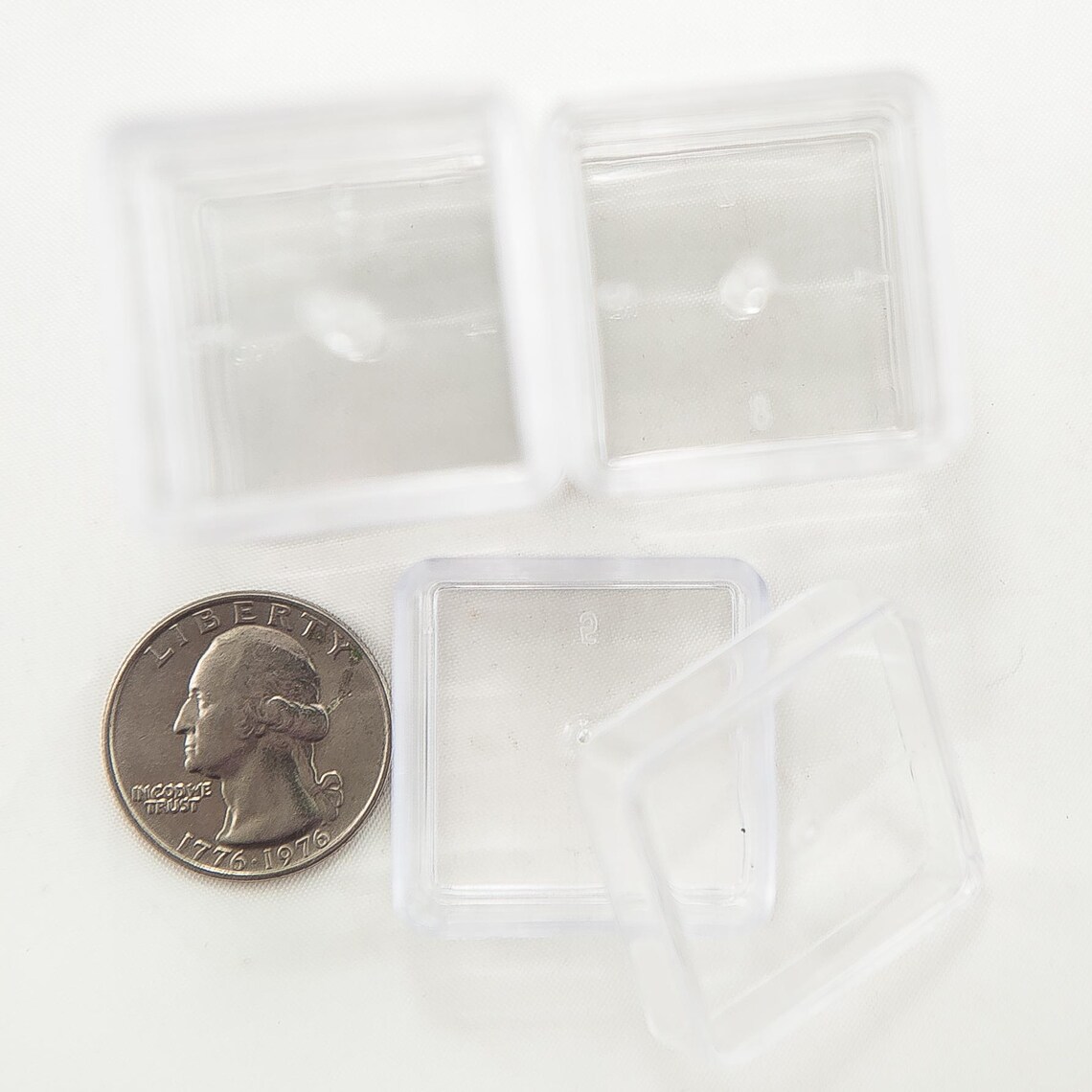 Clear Acrylic Containers, Square, 30x30x20mm, 6 Count, Tiny Storage ...