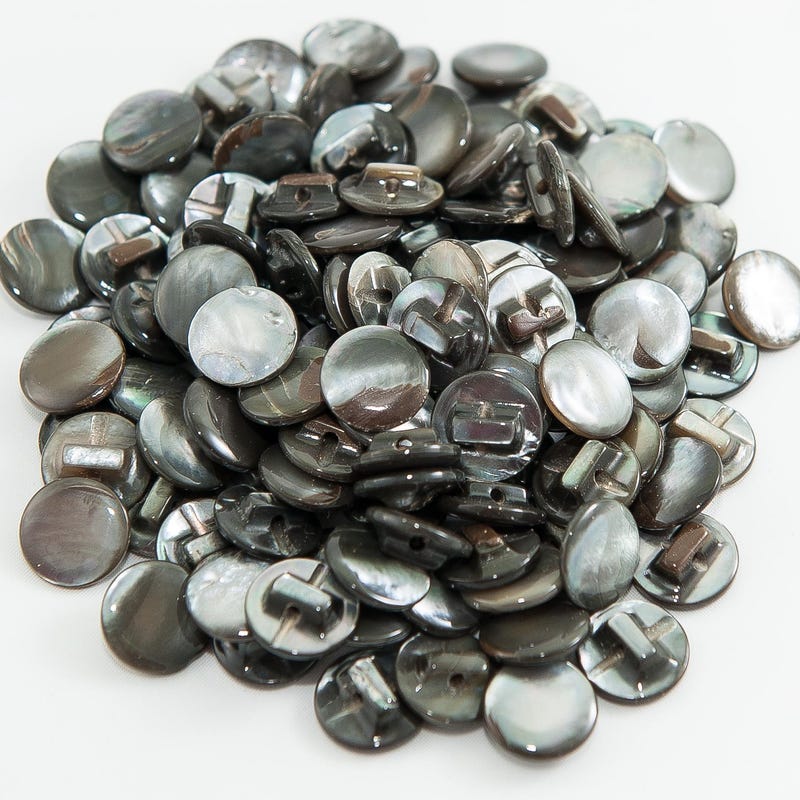 Black Lip Shell Circles - Etsy