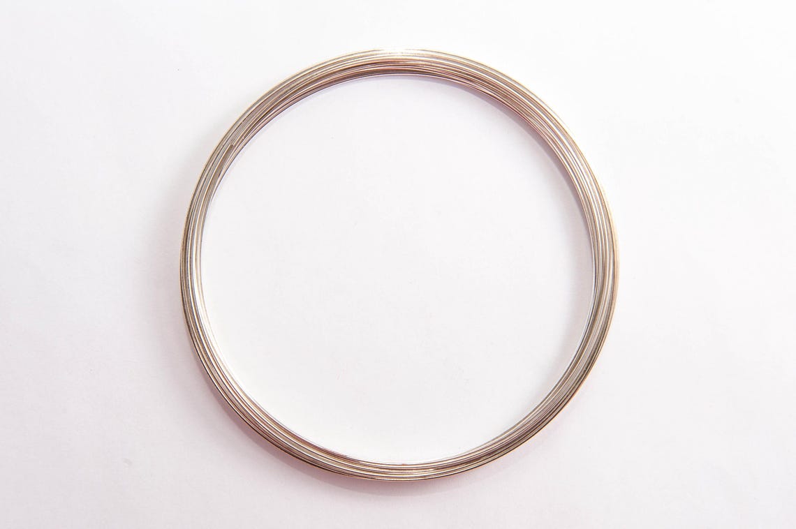 Memory Wire, Silver Plated Carbon Steel, 25 Loops, *LIMITED INVENTORY ...