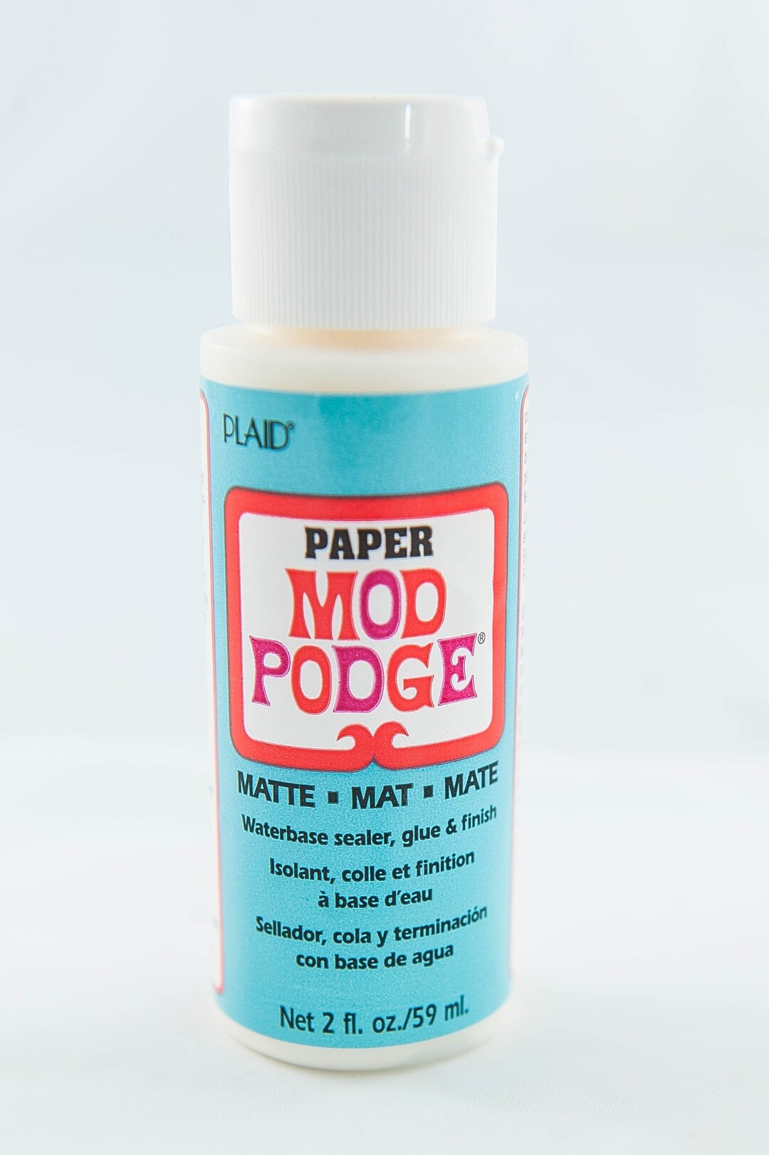 Mod Podge Paper Adhesive Glue Sealer and Finish, 2 Fl. Oz. for Paper on ...