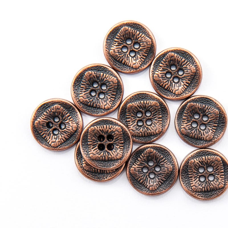 Copper Buttons - Etsy