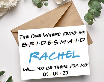 Friends Bridesmaid Proposal - Etsy