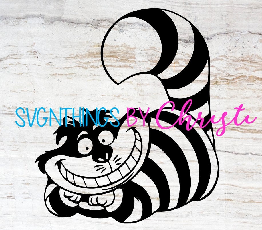 Cheshire Cat SVG - Etsy