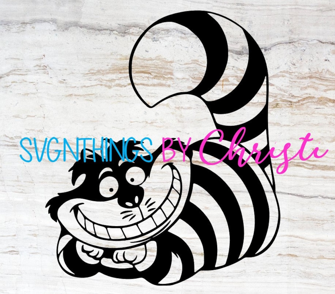 Cheshire Cat SVG - Etsy