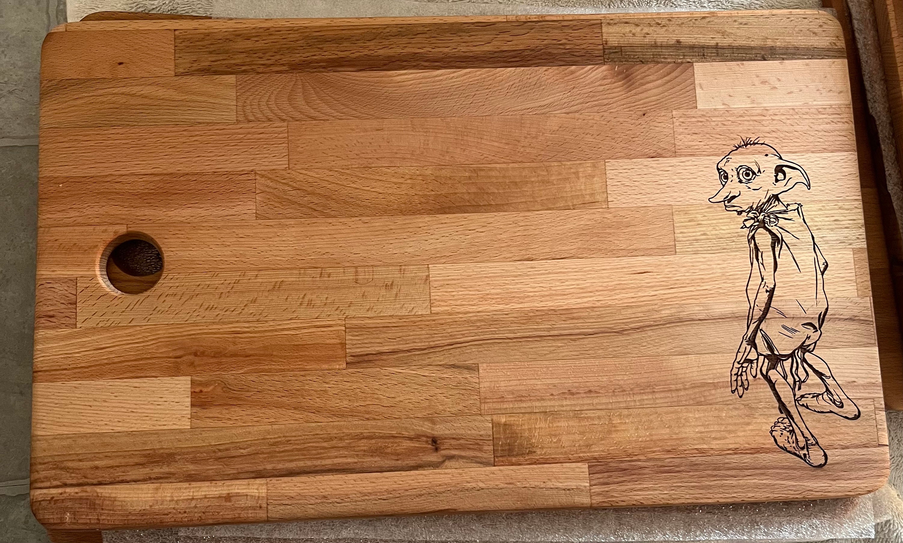 Dobby Wood Cutting Board Harry Potter Hogwarts Large - Etsy