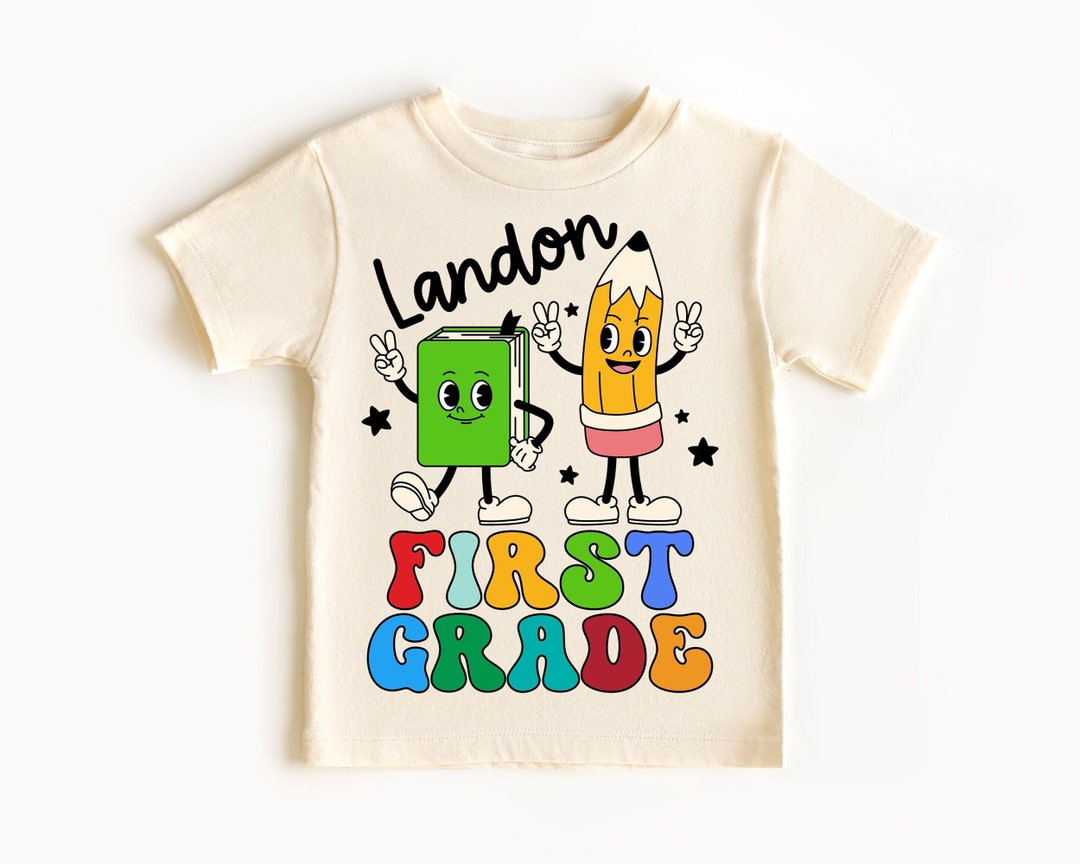 Personalized First Grade Shirt, Personalized Back to School Shirt ...