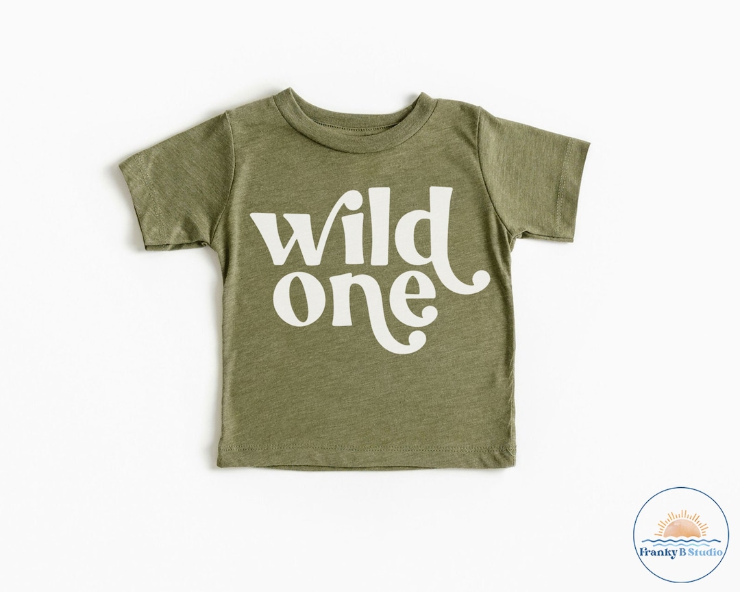 Wild One Shirt, Retro Wild One Shirt, First Birthday Outfit, Boy Wild ...